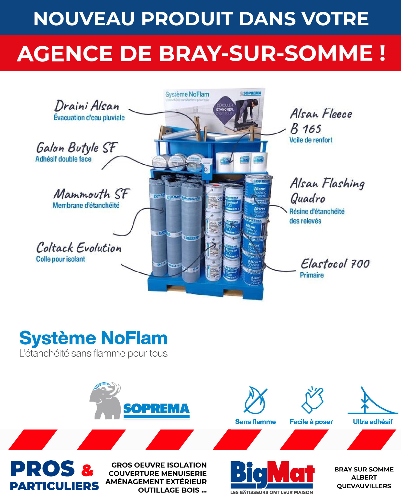 Le système d'étanchéité sans flamme NoFlam de SOPREMA est disponible ...