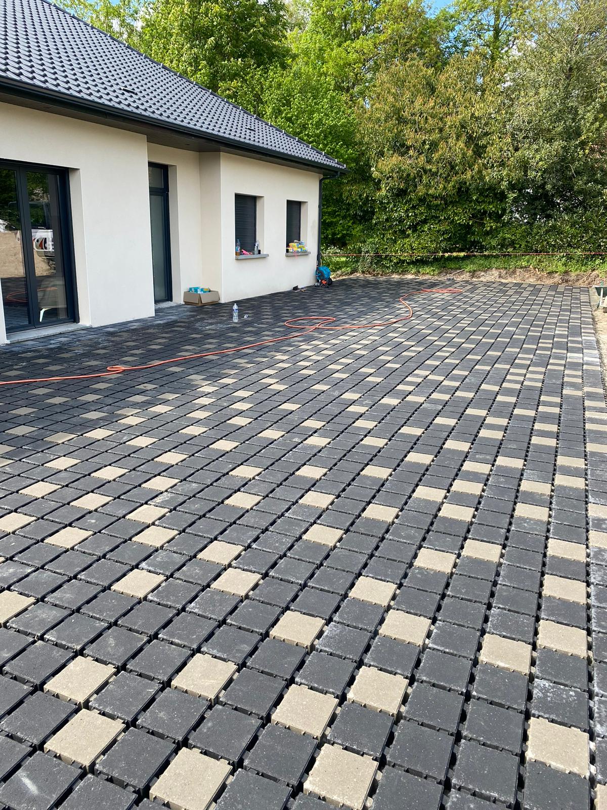 Découvrez cette magnifique terrasse en cours de réalisation avec les ...